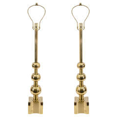 Mid Century Pair of Stiffel Lamps at 1stDibs