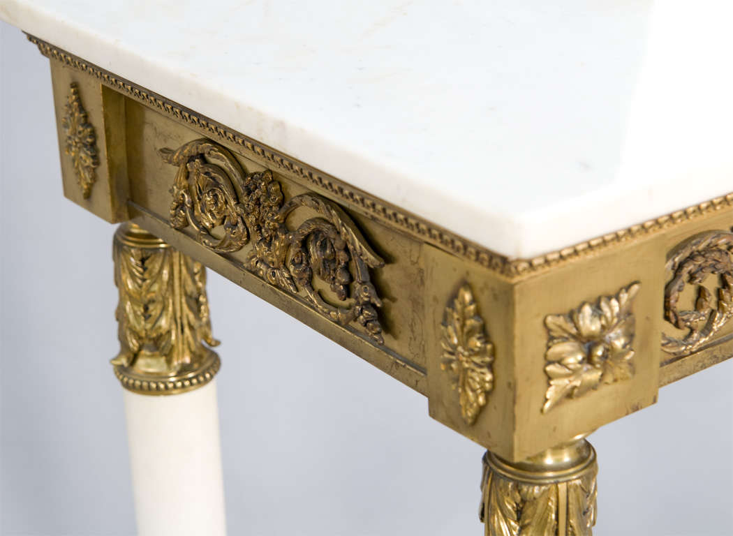 Fine Marble and Ormalu Console Table For Sale at 1stDibs