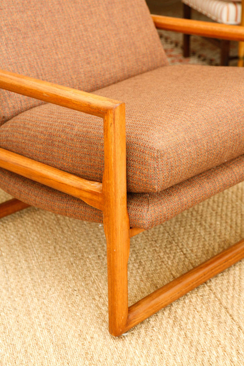 Milo Baughman Style Lounge Chair at 1stDibs