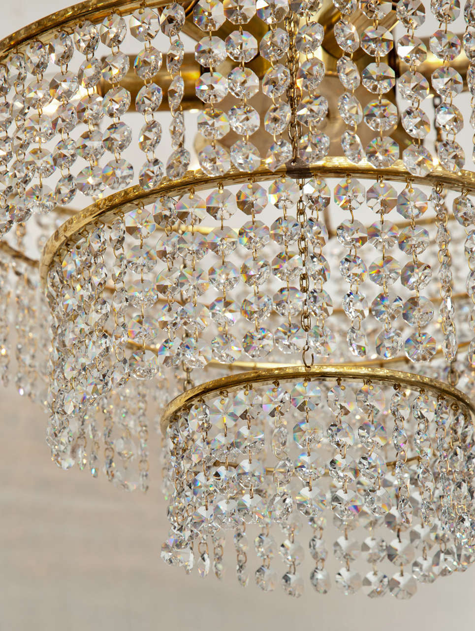 Four-Tier German Crystal Chandelier For Sale at 1stDibs | german chandelier