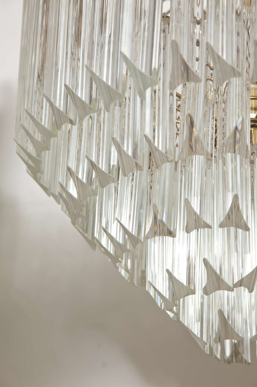 Five-Tier Crystal Prism Chandelier/Flush Mount by Camer at 1stDibs ...