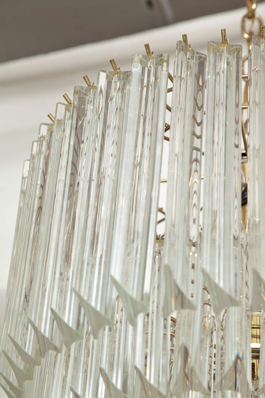 Five-Tier Crystal Prism Chandelier/Flush Mount by Camer at 1stDibs ...