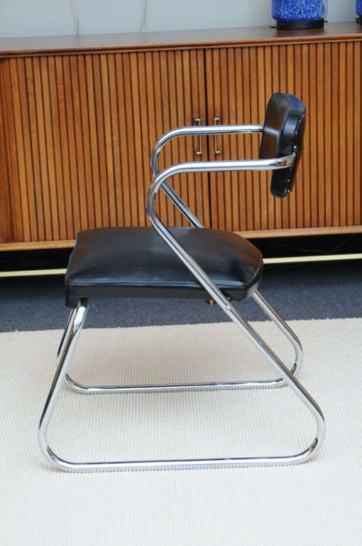 Gilbert Rohde Style 'Z' Chair by Royalchrome at 1stDibs | gilbert rohde ...