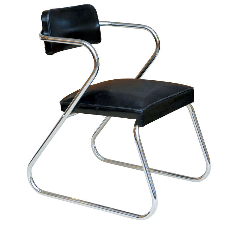 Gilbert Rohde Style 'Z' Chair by Royalchrome at 1stDibs | gilbert rohde ...