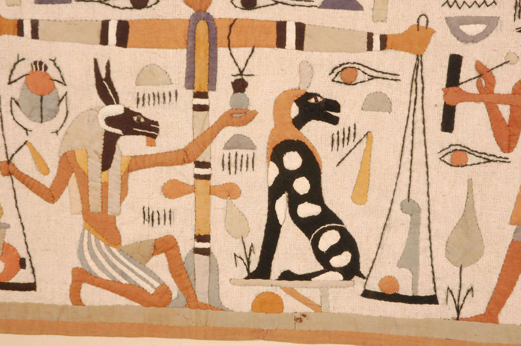 Framed Egyptian Tapestry at 1stDibs | vintage egyptian tapestry