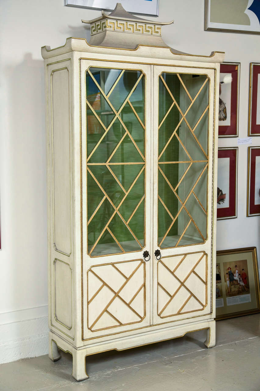 Chinese Chippendale Cabinet For Sale at 1stDibs