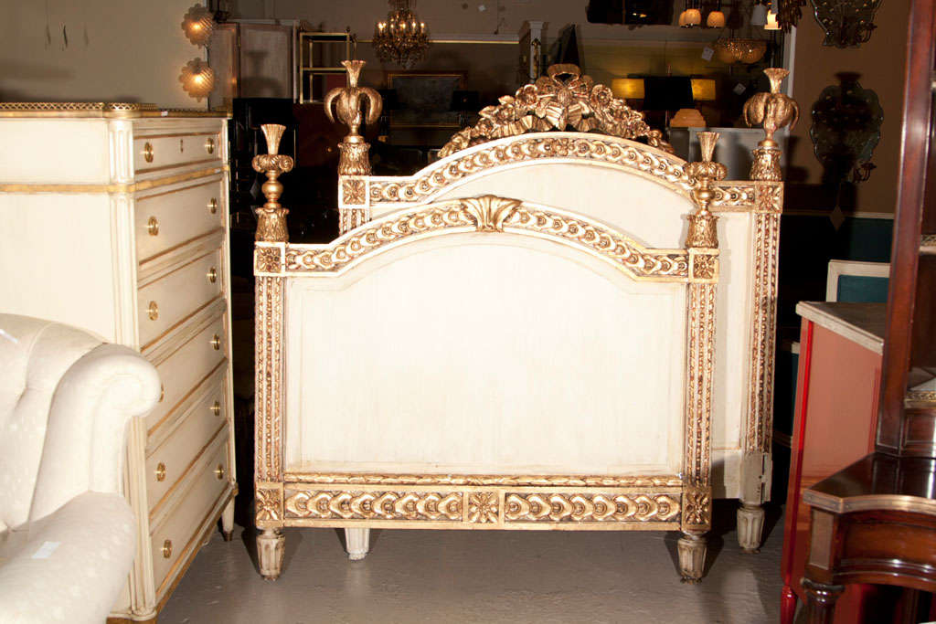 Louis XVI Style Headboard and Footboard Jansen at 1stDibs