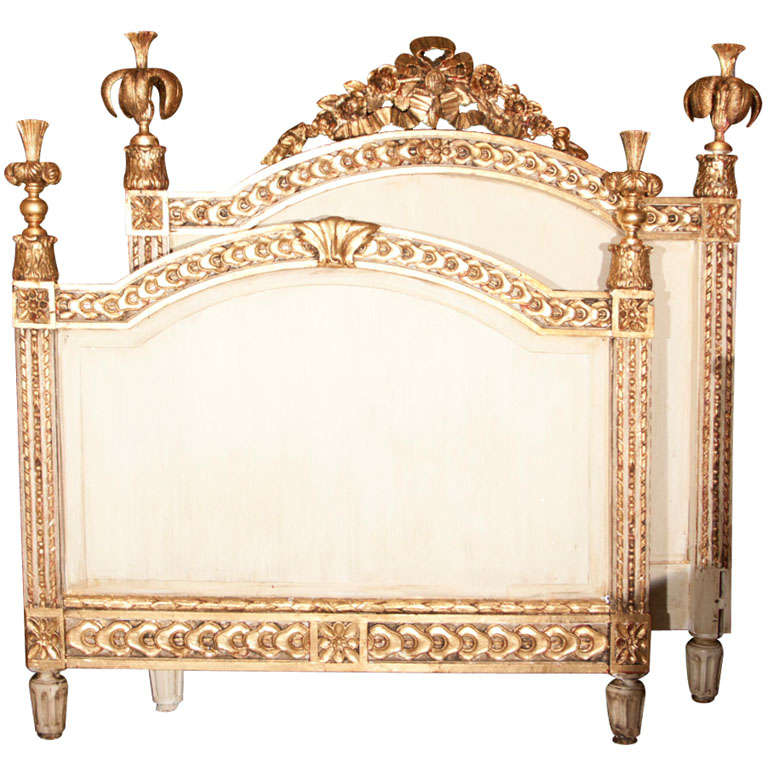 Louis XVI Style Headboard and Footboard Jansen at 1stDibs