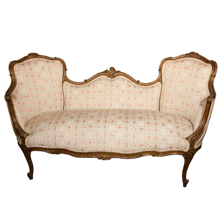 French Rococo Style Settee Canape at 1stDibs
