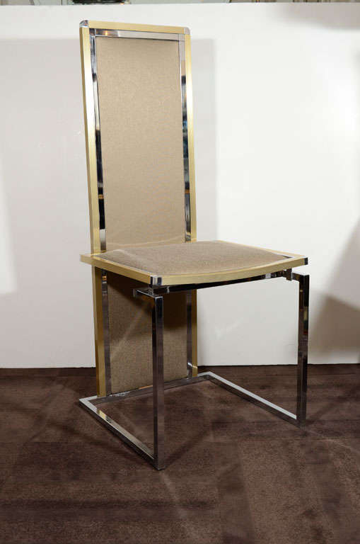 Set of Six Mid-Century Modernist Skyscraper Dining Chairs at 1stDibs