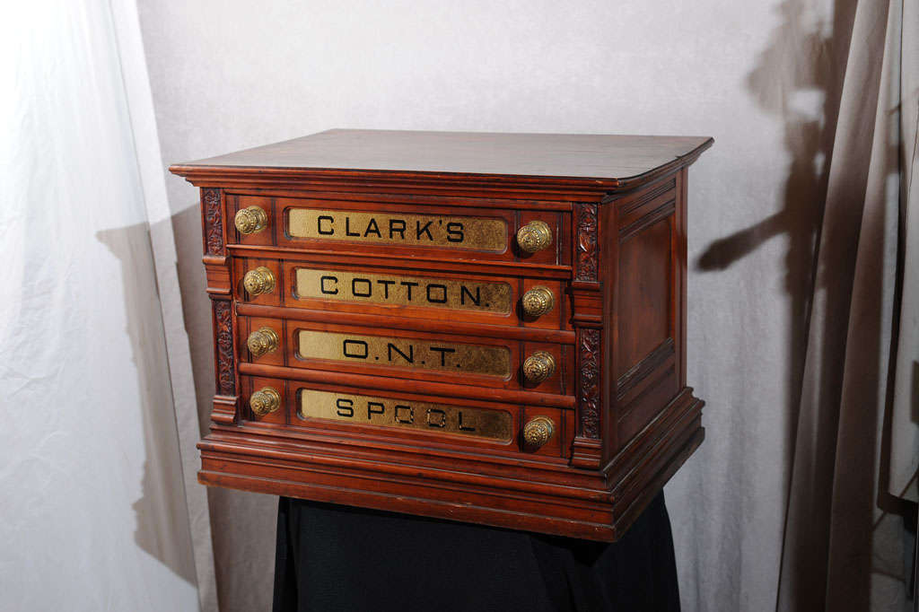Victorian Spool Cabinet at 1stDibs