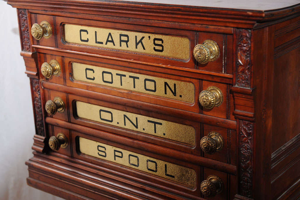 Victorian Spool Cabinet at 1stDibs