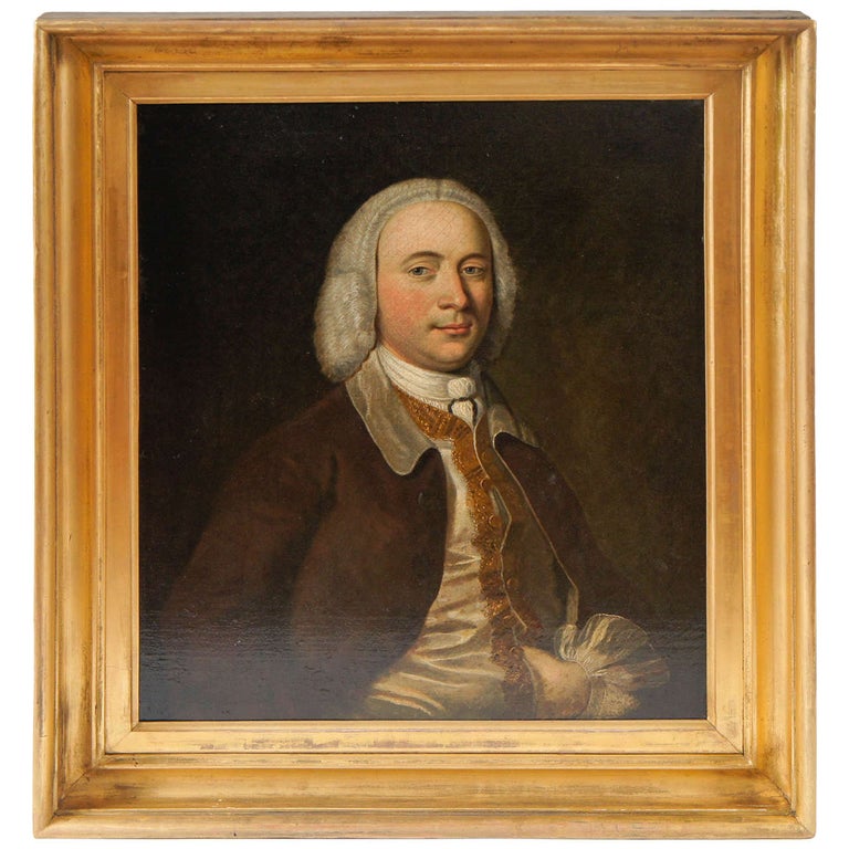 Portrait of a Gentleman, England, circa 1740 at 1stDibs