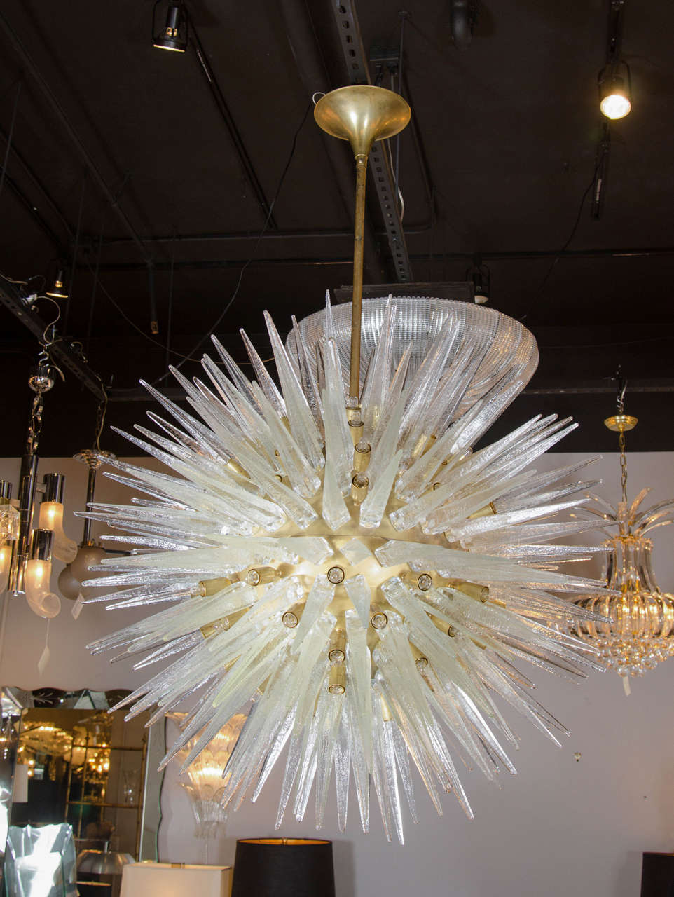 Spectacular Midcentury Sputnik Chandelier with Handblown Murano Glass ...