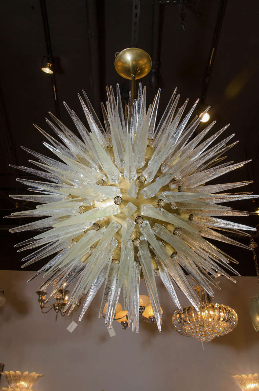 Spectacular Midcentury Sputnik Chandelier with Handblown Murano Glass ...