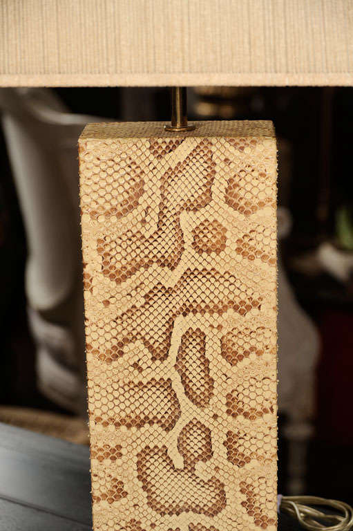Snake Skin Lamp For Sale at 1stDibs