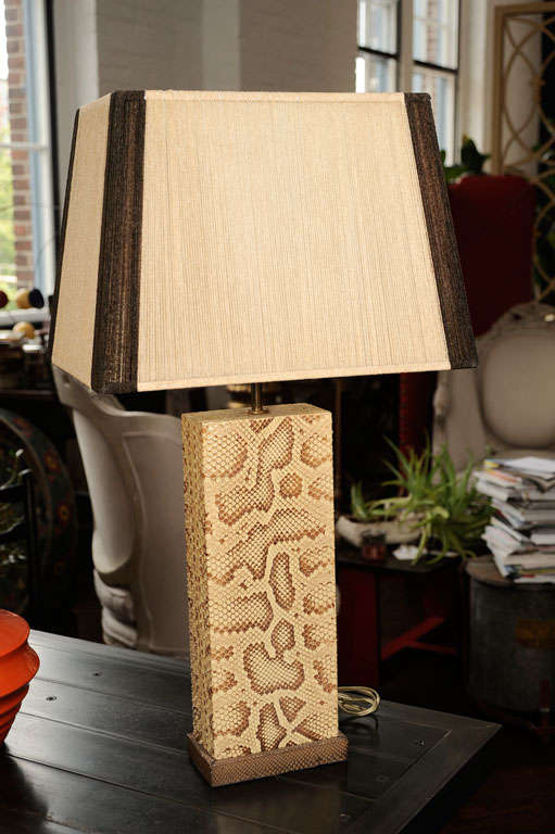 Snake Skin Lamp For Sale at 1stDibs