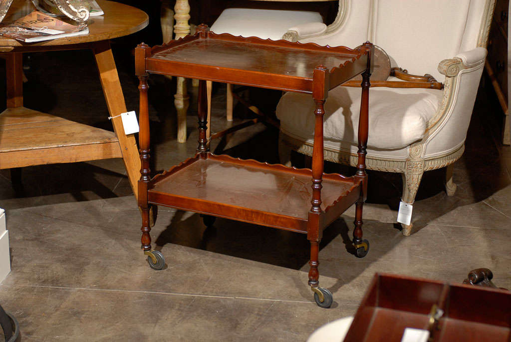 Mahogany English Trolley at 1stDibs