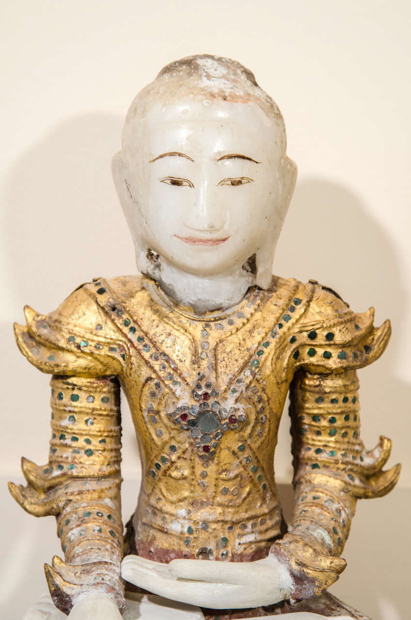 Mandalay Style Buddha With Royal Costume For Sale at 1stDibs | buddha ...