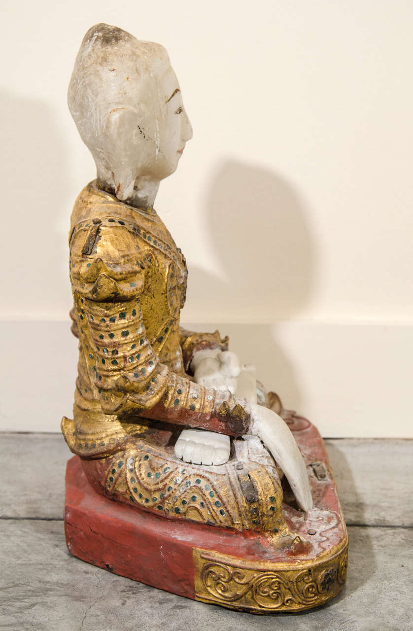 Mandalay Style Buddha With Royal Costume For Sale at 1stDibs | buddha ...