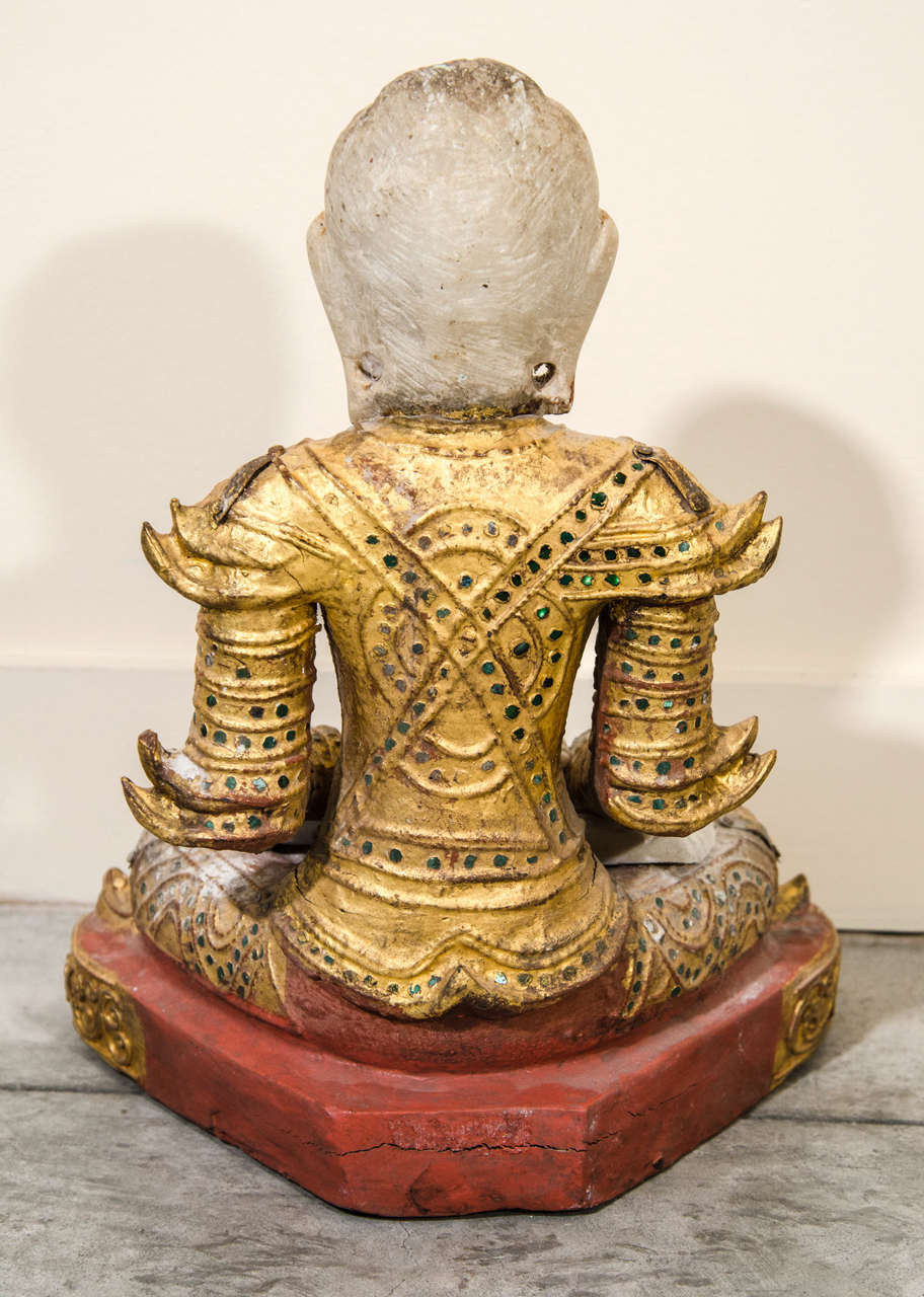 Mandalay Style Buddha With Royal Costume For Sale at 1stDibs | buddha ...