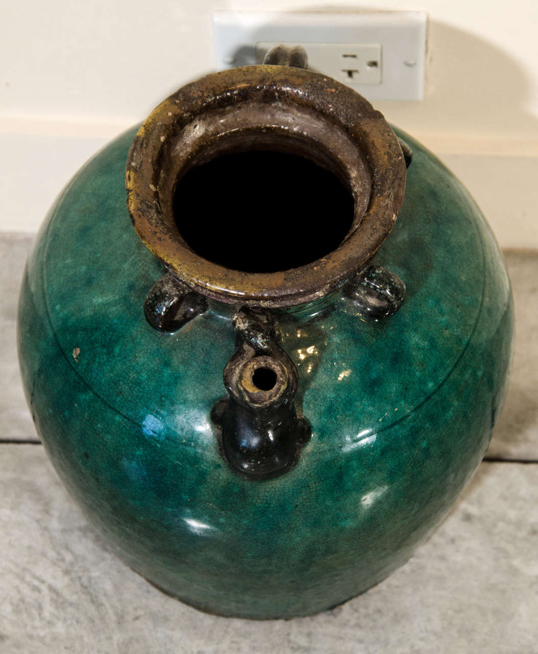 Antique Ceramic Wine Jar at 1stDibs