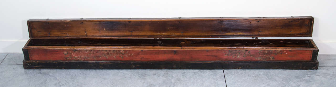 19th Century Chinese Scroll Box For Sale at 1stDibs