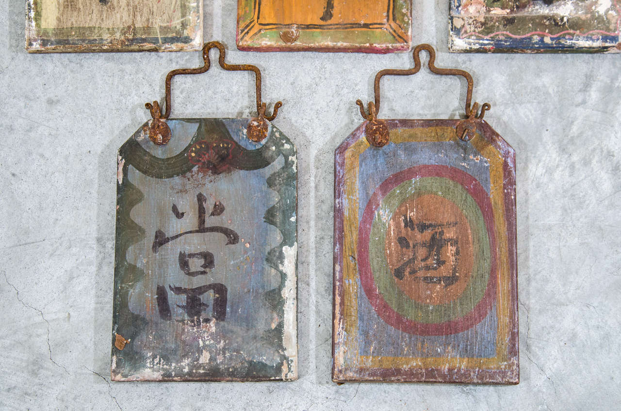 Five Antique Chinese Shop Signs at 1stDibs