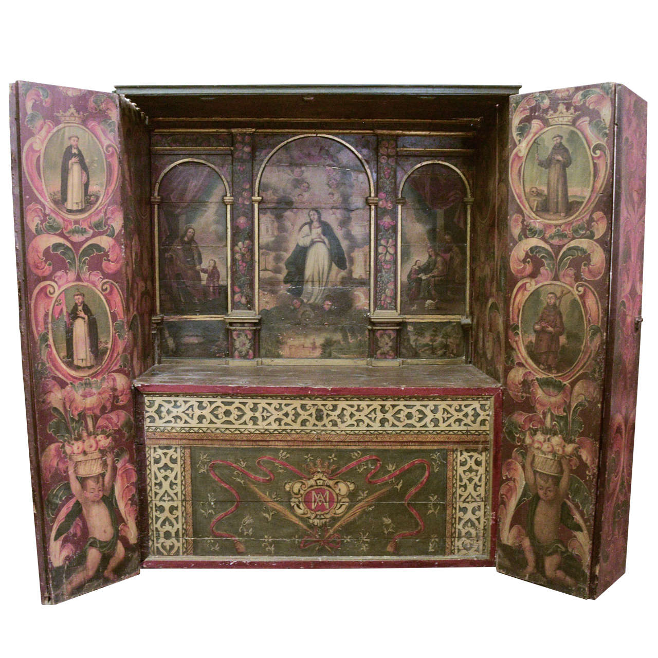 18th Century Spanish Campaign Altar at 1stDibs