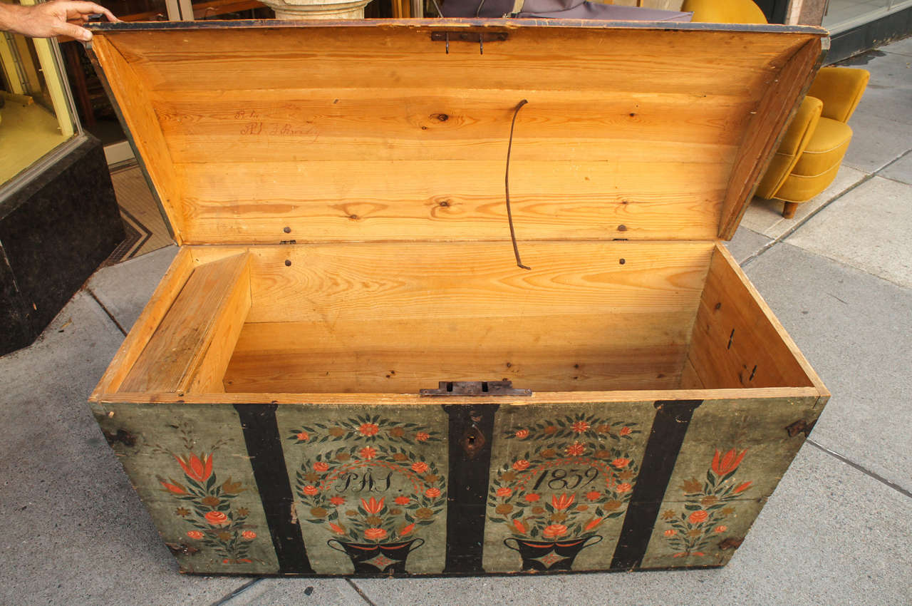 19th Century Danish Bridal Chest at 1stDibs