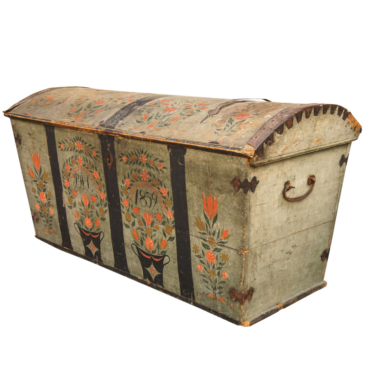 19th Century Danish Bridal Chest at 1stDibs