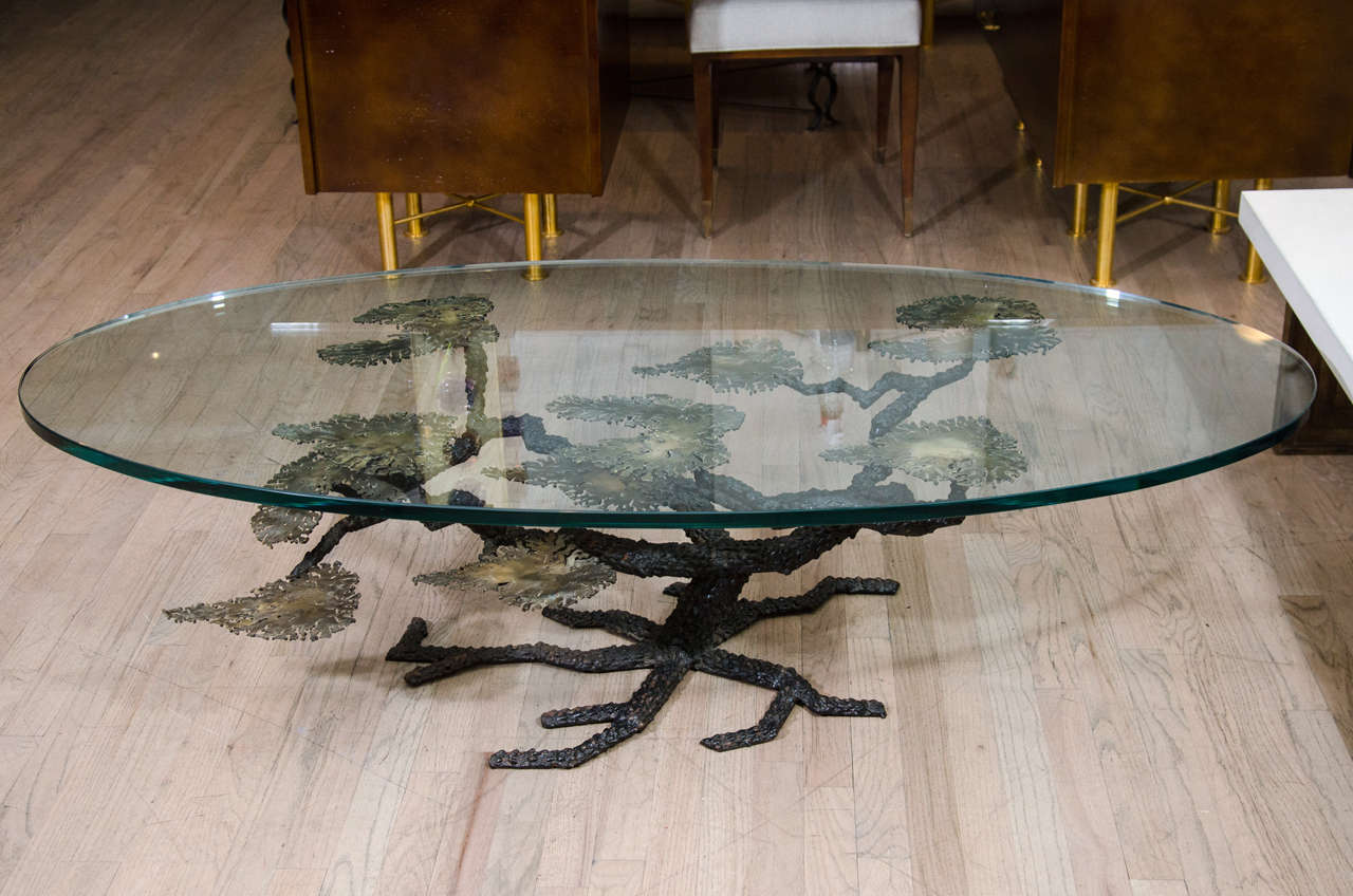 Brass Coral Table For Sale at 1stDibs
