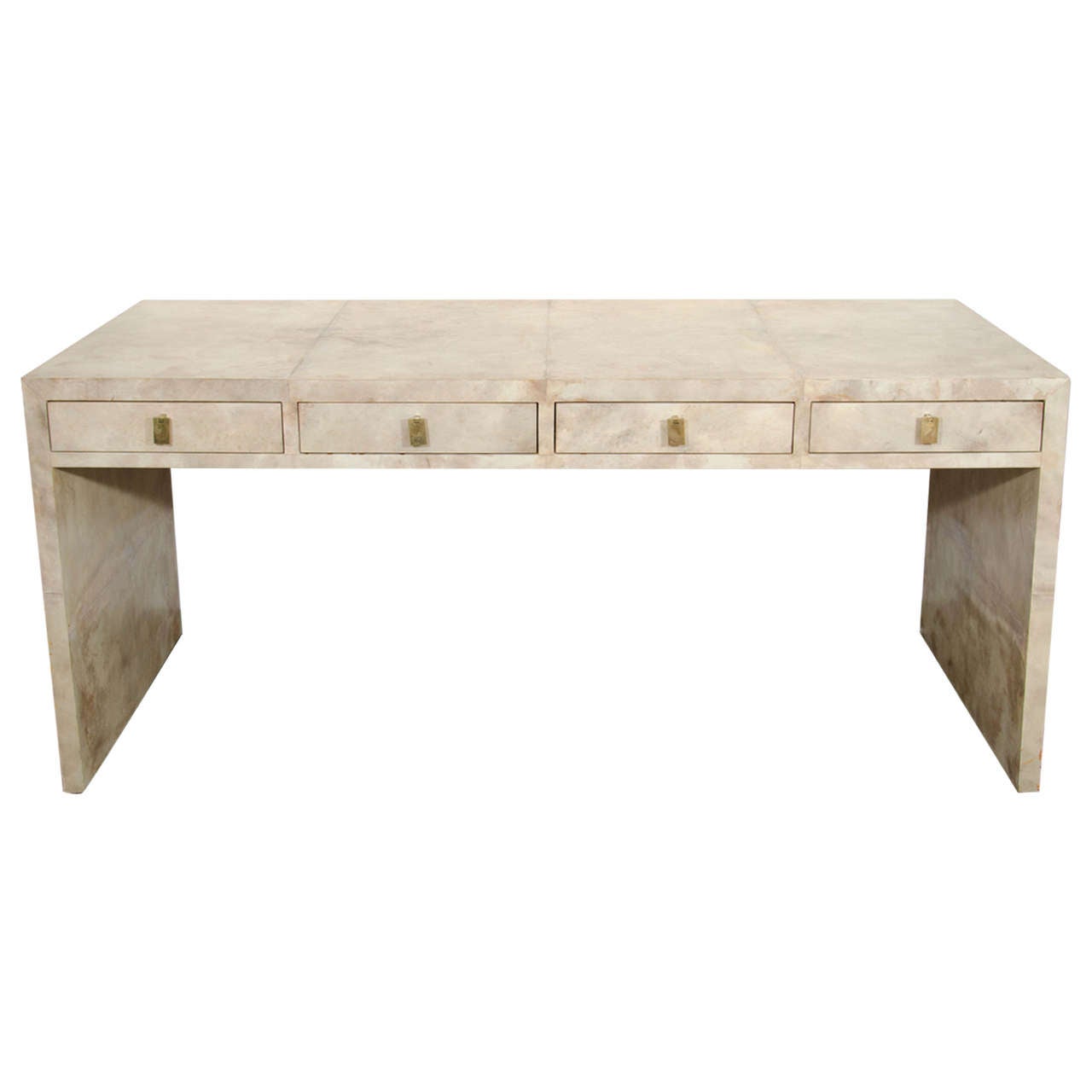 20th Century Parchment Desk with Four Drawers by Garrison Rousseau at ...