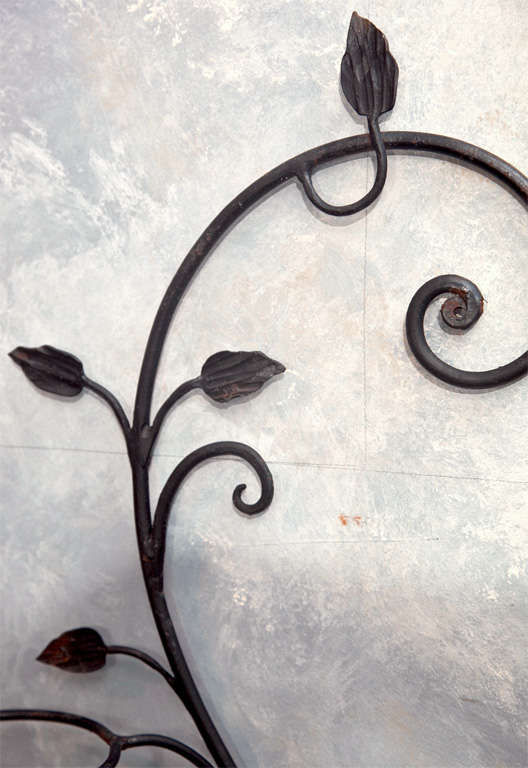 Decorative Wrought Iron Wall Planter Tree at 1stDibs