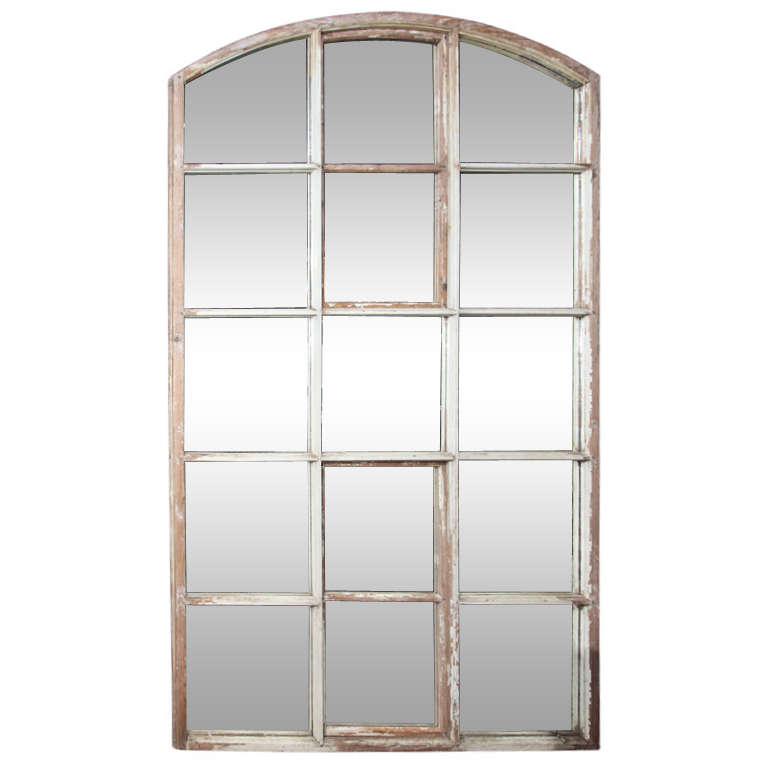 Belgian arched window frame, late 19th century at 1stDibs