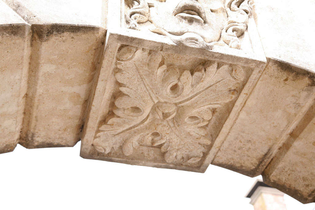 A carved limestone arch at 1stDibs | limestone arches