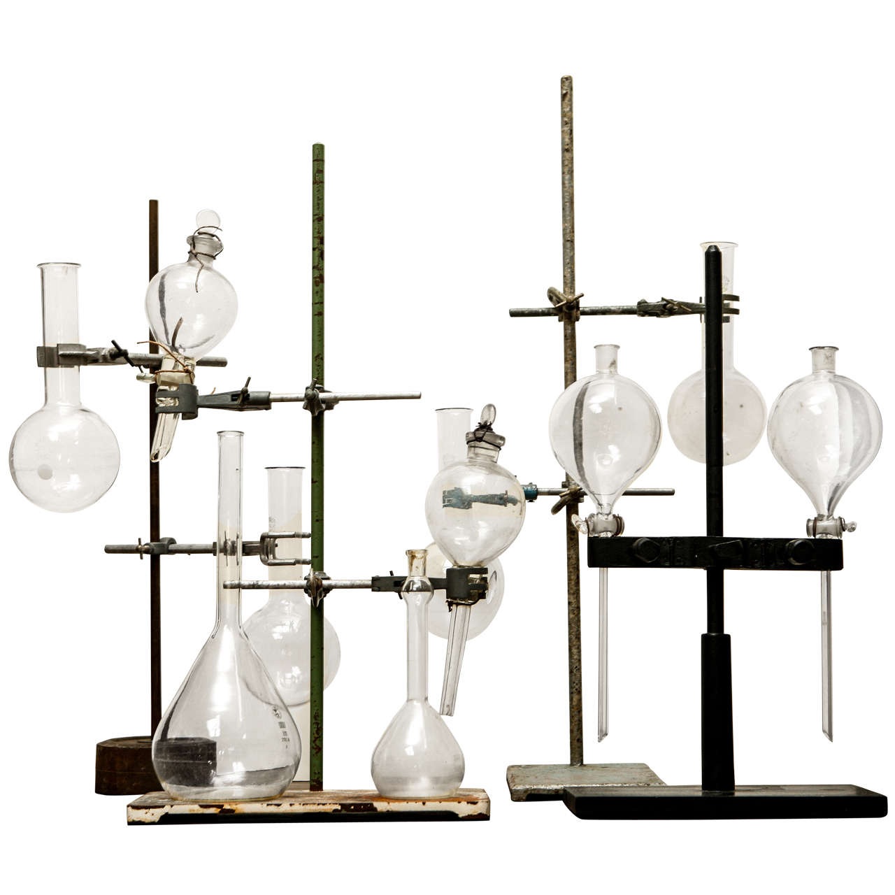 Collection (or Singles) of Glass Beakers on Stands ca. 1890 at 1stDibs