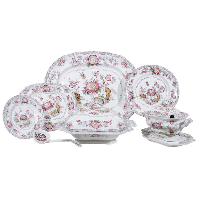 Large Victorian Dessert Service Made in England circa 1870 at 1stDibs