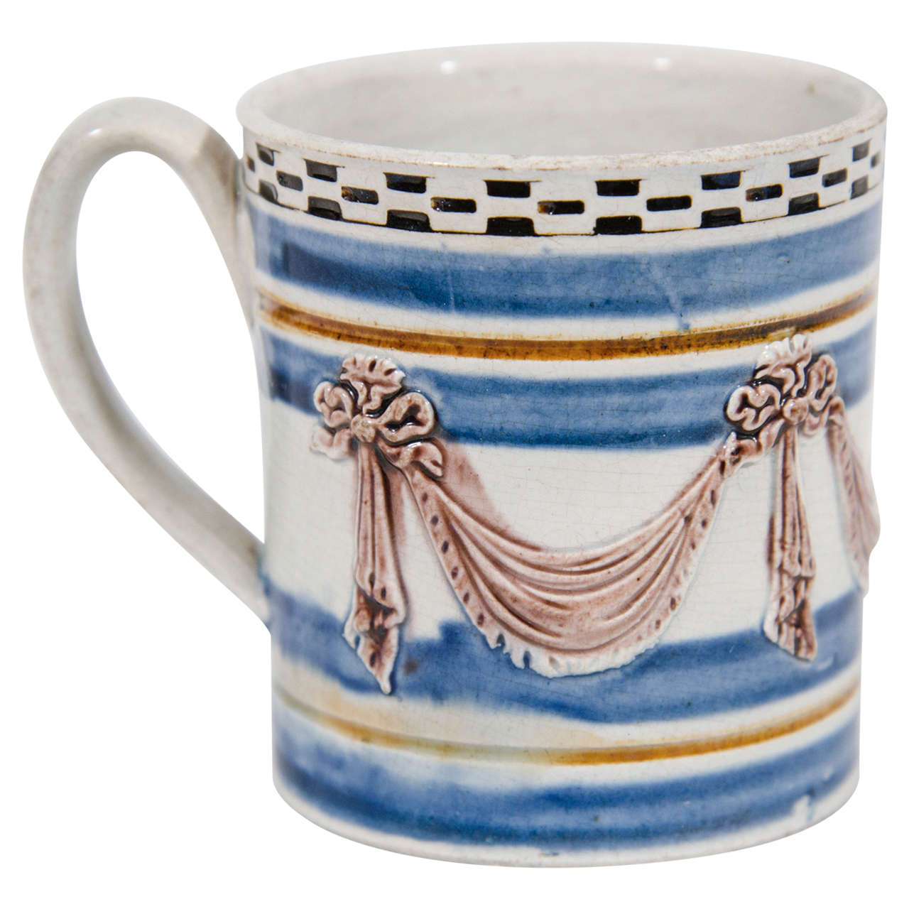 Antique Mochaware Mug at 1stDibs | mocha ware for sale, mochaware for ...