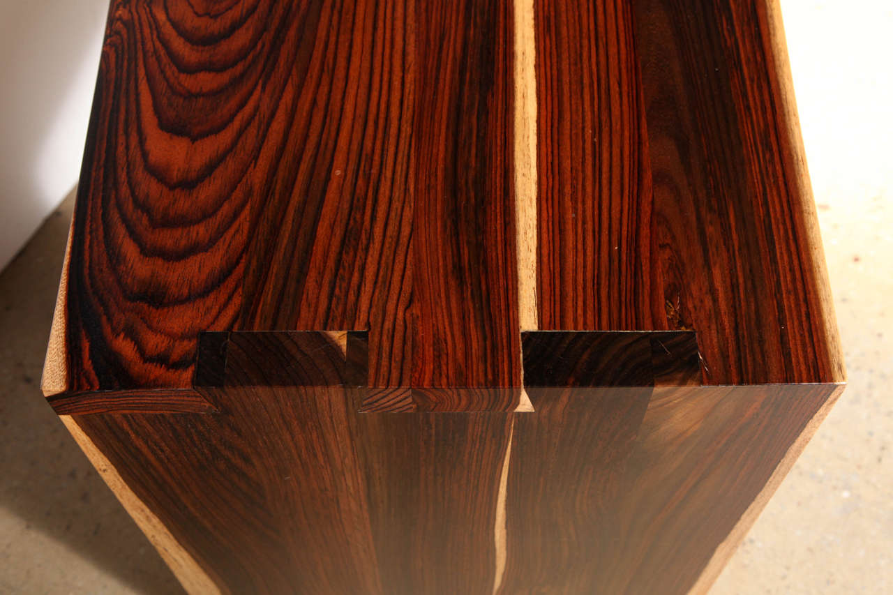 Craft Revival hand crafted Cocobolo Wood Desk at 1stDibs