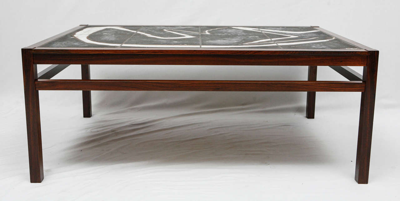 Abstract Tile Coffee Table at 1stDibs