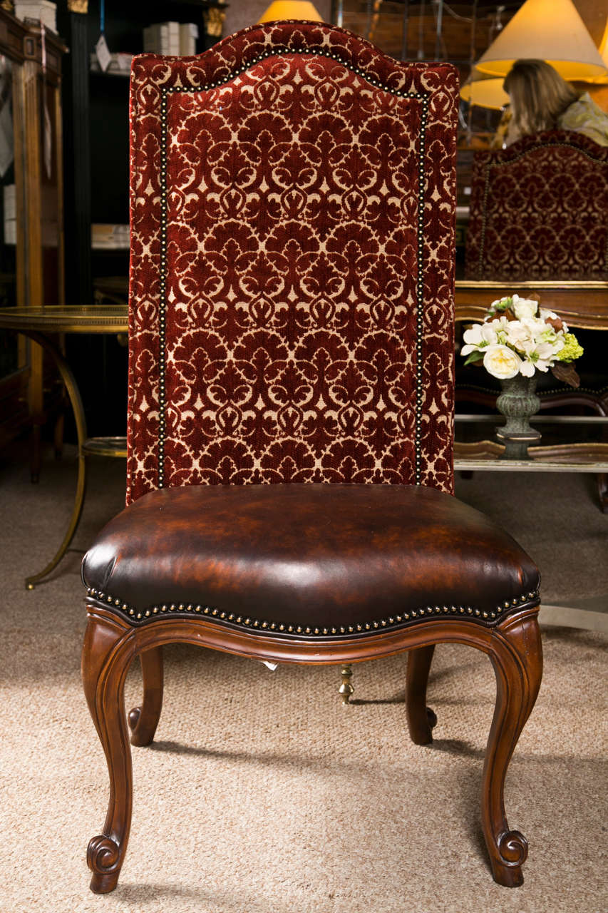 Set of 8 French Provincial Style High-back Dining Chairs at 1stDibs