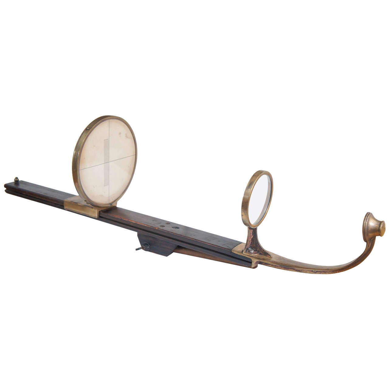 Antique Optical Instrument In Walnut And Brass At 1stdibs