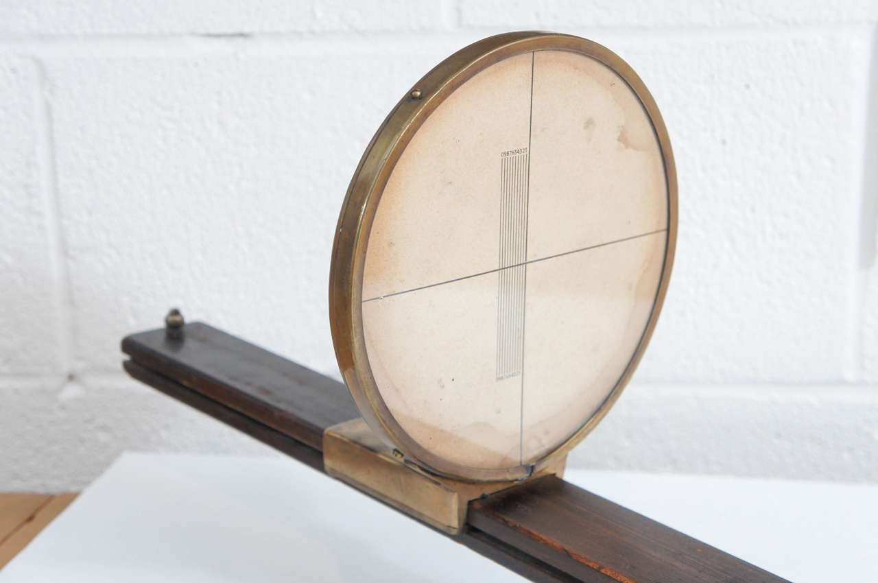 Antique Optical Instrument in Walnut and Brass at 1stDibs