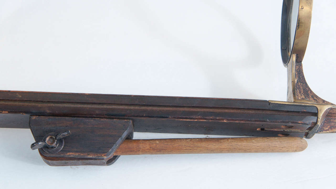 Antique Optical Instrument in Walnut and Brass at 1stDibs