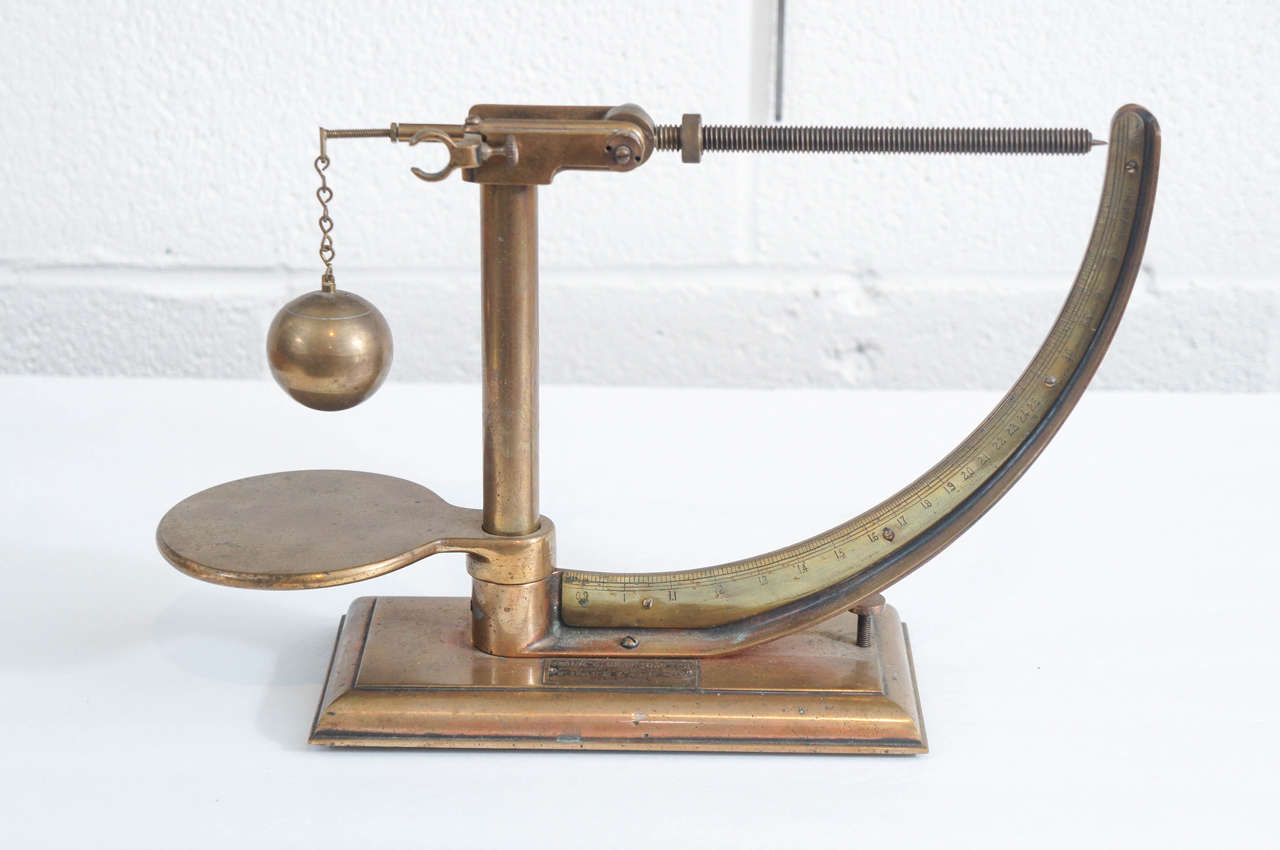 Gravitometer Instrument in Brass at 1stDibs