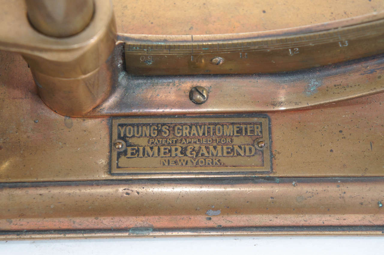 Gravitometer Instrument in Brass at 1stDibs