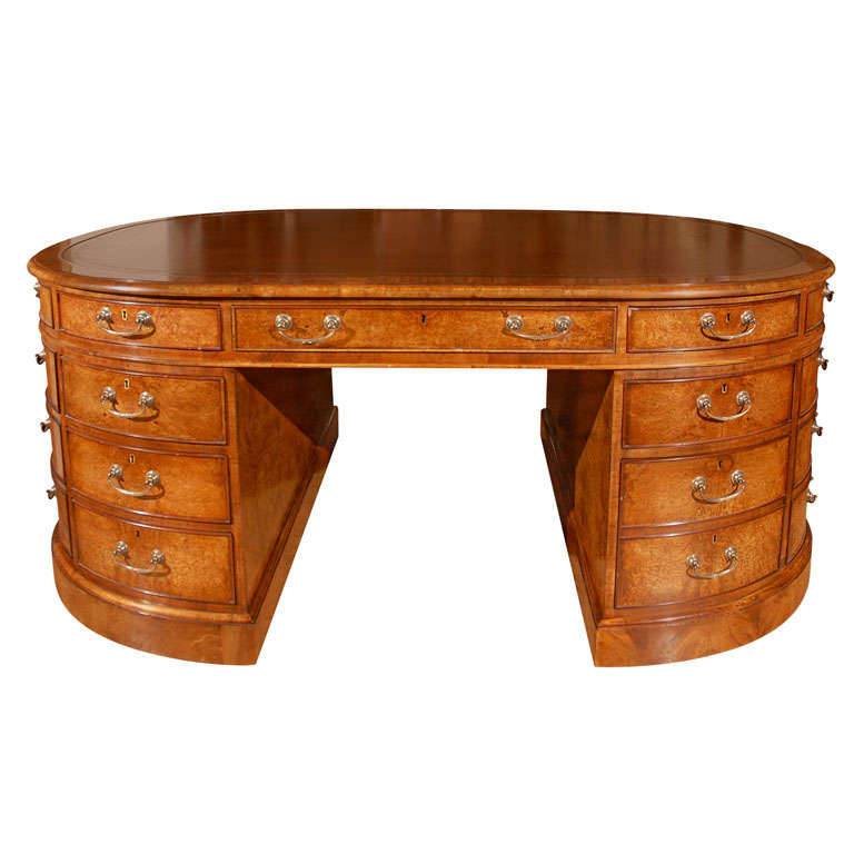 George III Style, Oval Desk at 1stdibs
