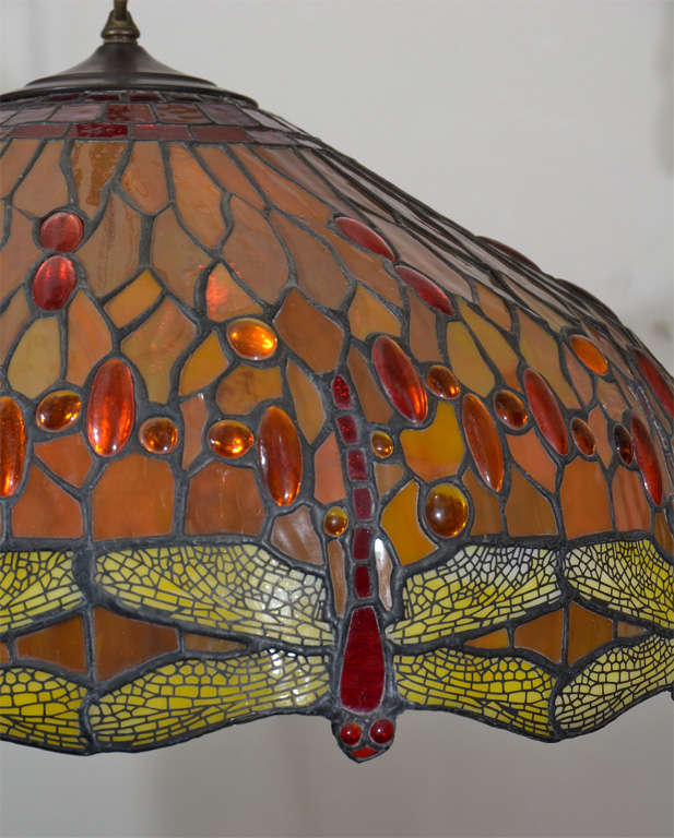 Lillian Nasseau Drop Head, Dragon Fly Hanging Light Fixture For Sale at ...