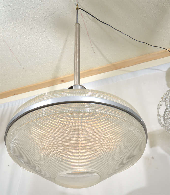 Repurposed Industrial Holophane Lighting For Sale at 1stDibs
